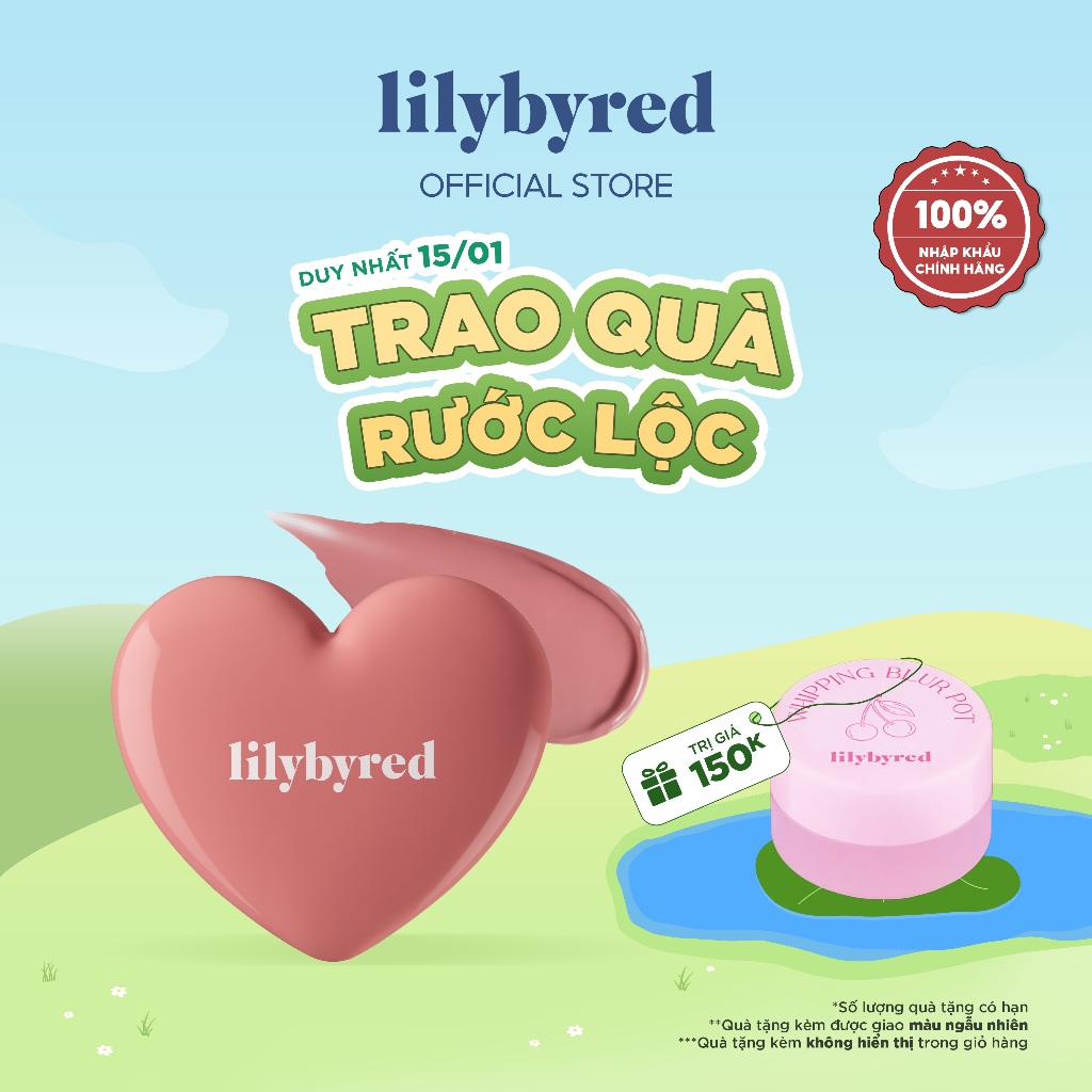 [Tặng Son Bùn Mini] Má Hồng Dạng Kem LILYBYRED Luv Beam Cheek Balm 3.5g ...