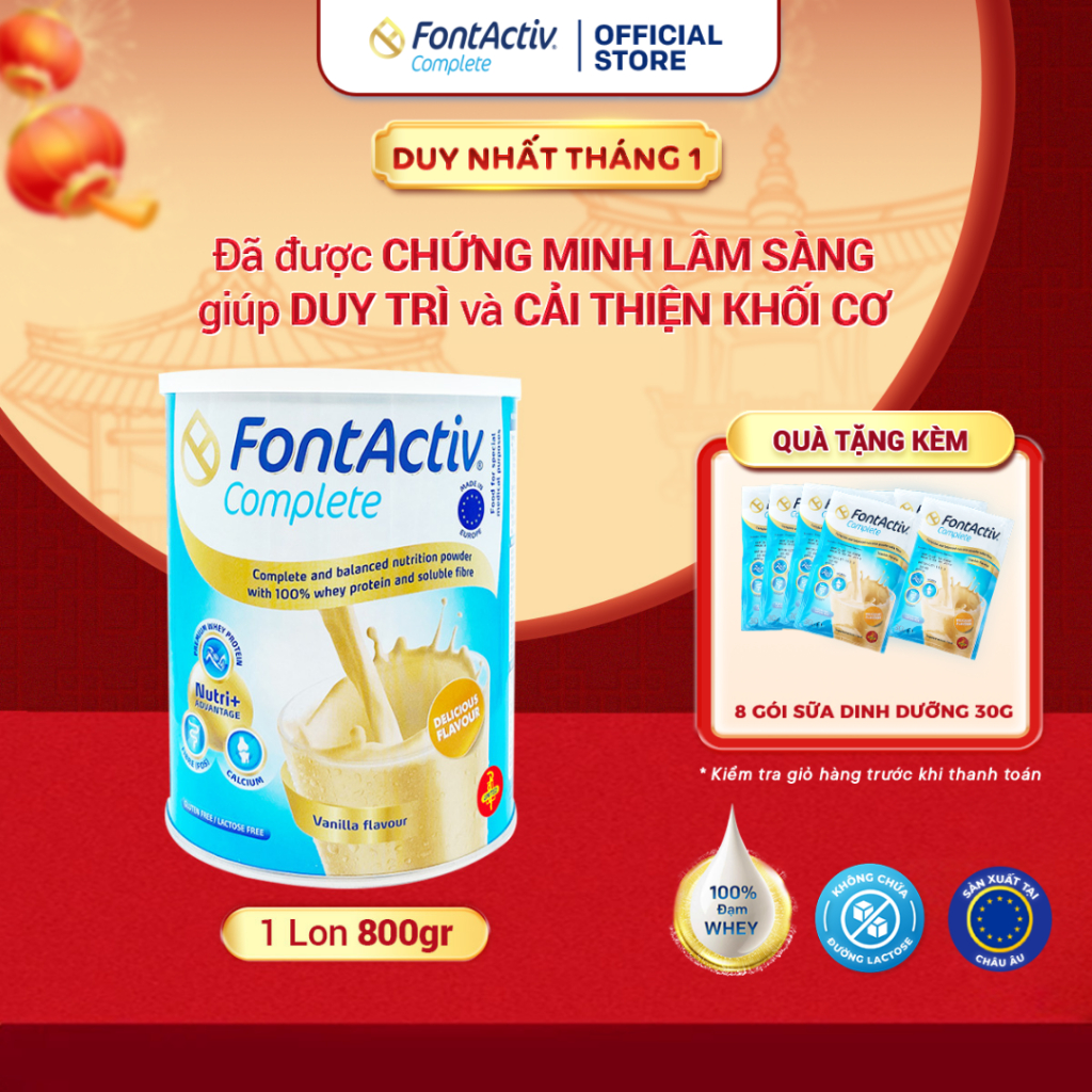 Sữa Dinh Dưỡng FontActiv Complete Vanilla Dạng Bột Cải Thiện Sức Khoẻ ...