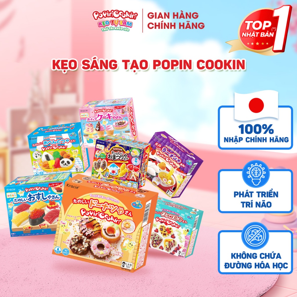 [TOP BÁN CHẠY]Kẹo sáng tạo DIY POPIN COOKIN Waffle/Ramen/Sushi/Obento ...