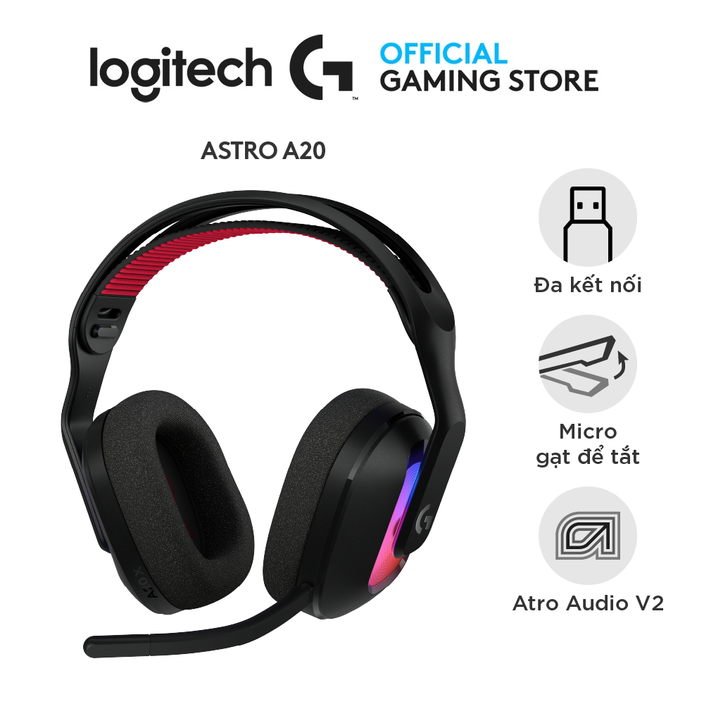 Logitech G Astro A20 X LIGHTSPEED Wireless Gaming Headset for PS5, Xbox ...