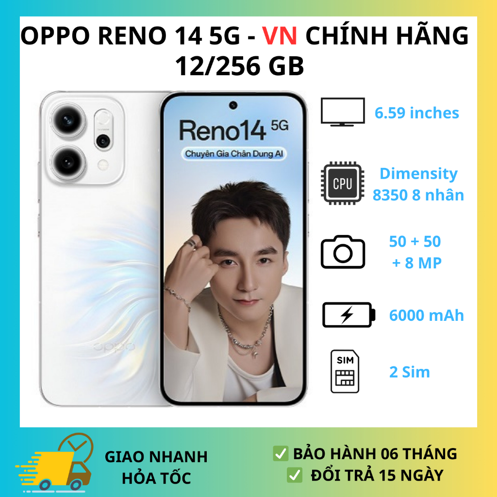Điện Thoại Oppo Reno 14 5G (12/256GB) 99% Fullbox - Hàng Chính Hãng ...