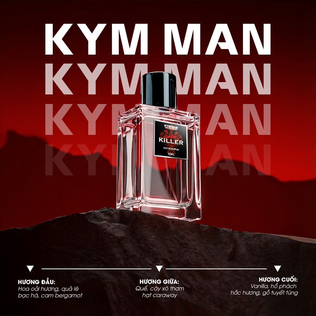 Nước Hoa Nam Kymman Lady Killer 50ml - Hương nam tính, mạnh mẽ | Shopee ...