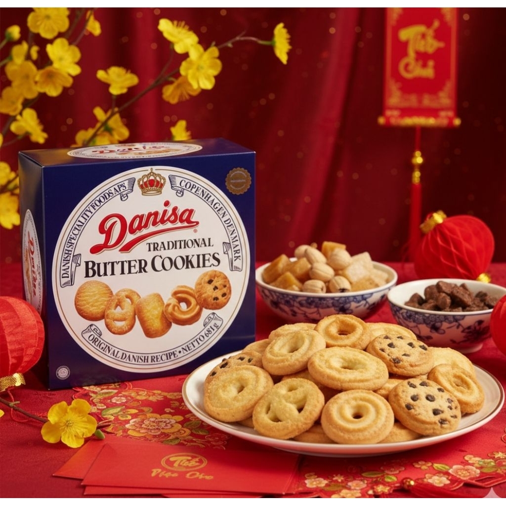 [DATE 2027] Bánh Danisa Butter Cookies 681G [ Kèm Túi] | Shopee Việt Nam