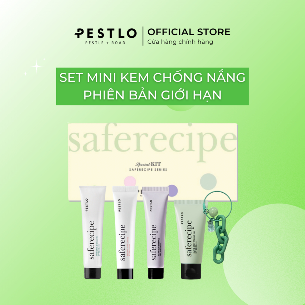 Bộ 4 kem chống nắng PESTLO Saferecipe Mini Set | Shopee Việt Nam