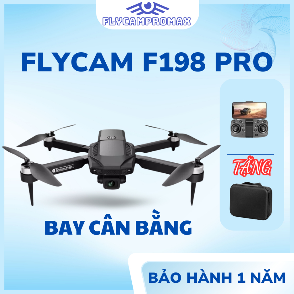 Flycam F198 Pro Max, Máy Bay Điều Khiển Từ Xa, động cơ không chổi than ...