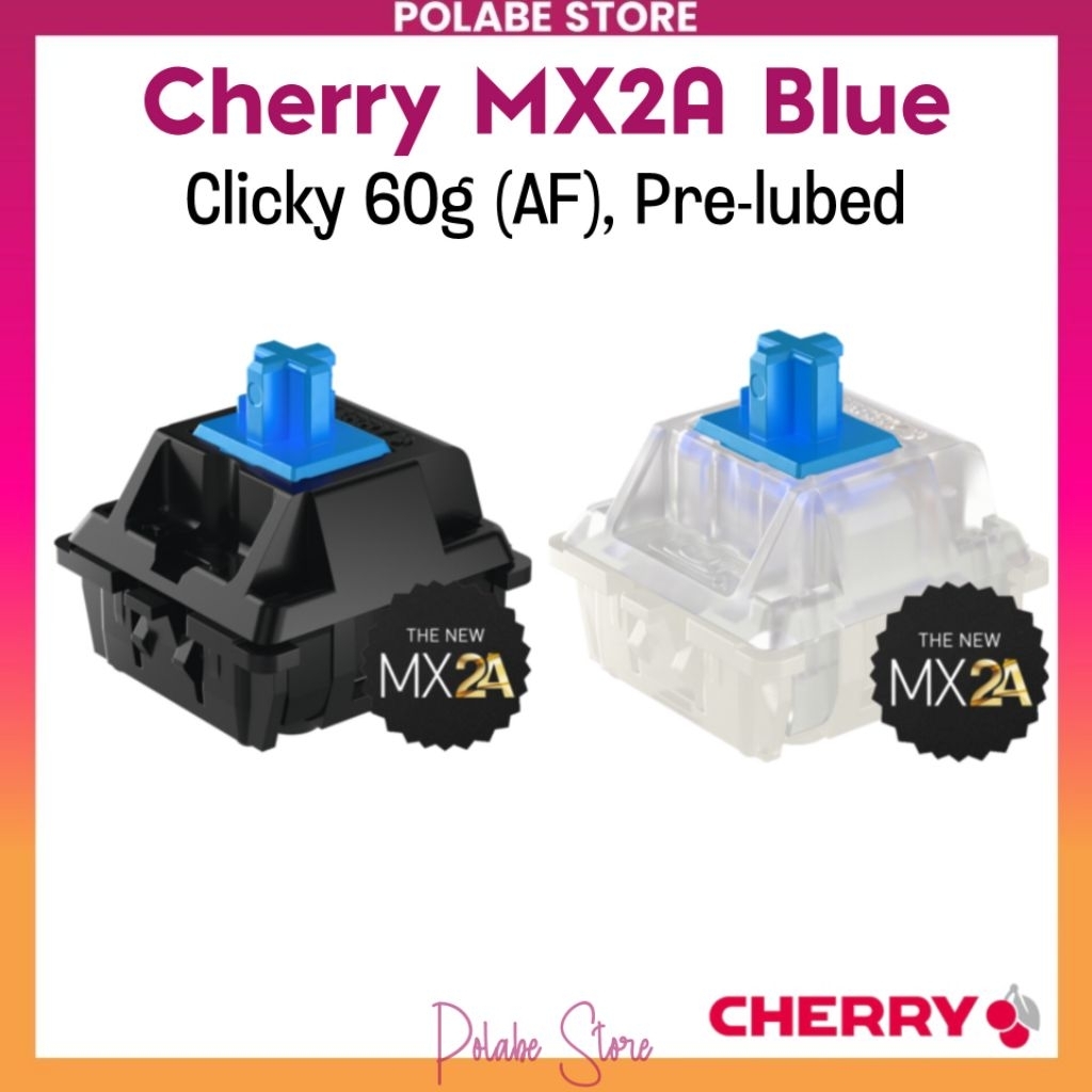 Cherry MX2A Blue RGB clicky switch bàn phím cơ Cherry RGB Silver Blue ...