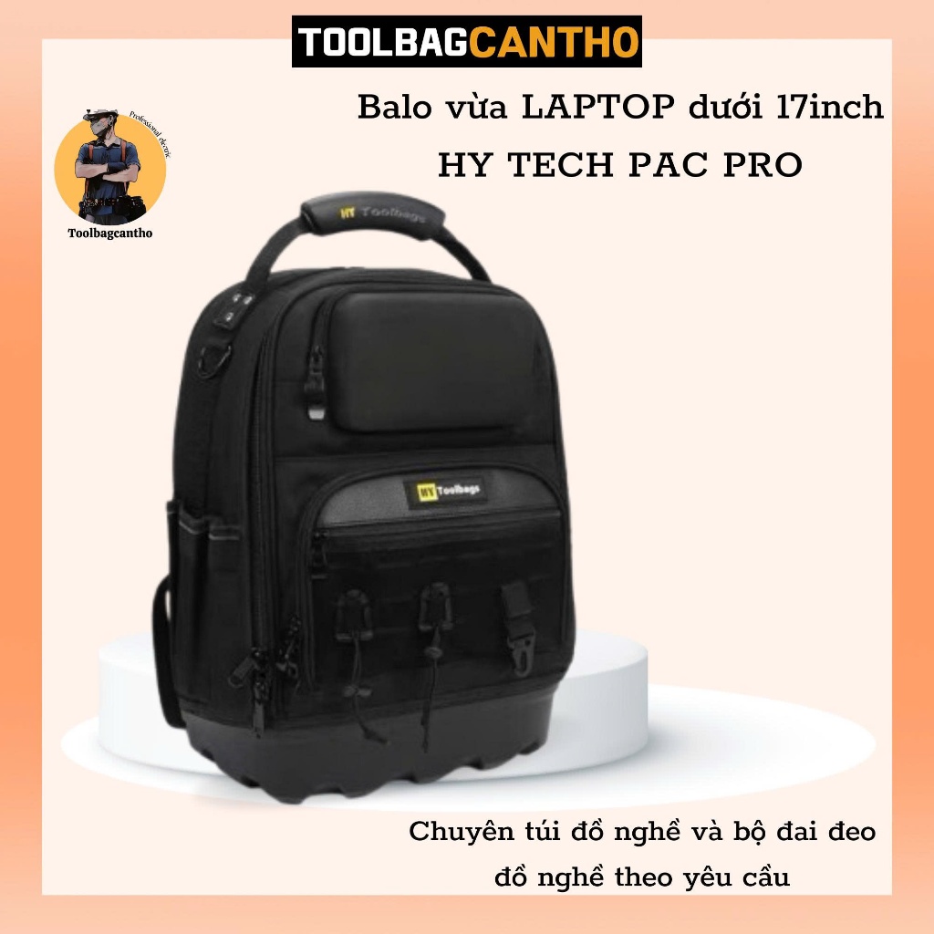 (Mẫu mới) Balo đồ nghề kỹ thuật HY TECH PAC PRO có 2 ngăn | Shopee Việt Nam