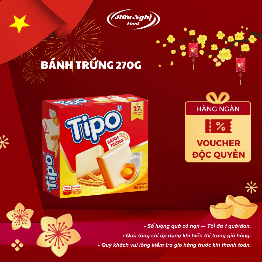 Bánh Tipo Trứng Nướng Hữu Nghị 270g | Shopee Việt Nam