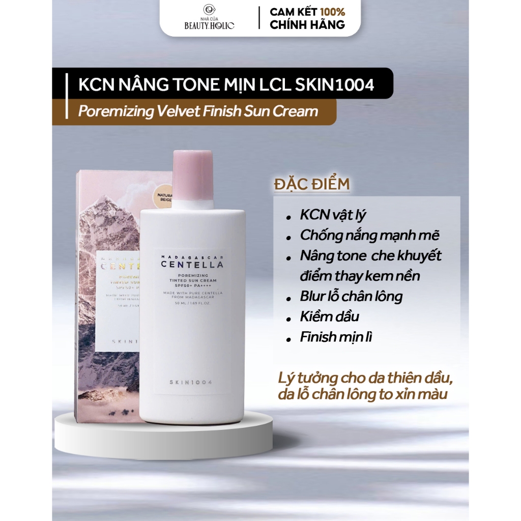 KCN nâng tone,che lỗ chân lông SKIN1004 MADAGASCA CENTELLA POREMIZING ...