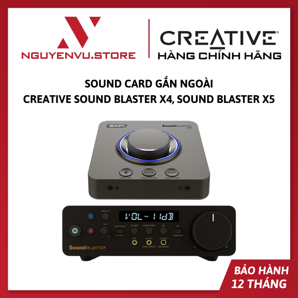 Sound card gắn ngoài CREATIVE Sound Blaster X4, Sound Blaster X5 - Hàng ...