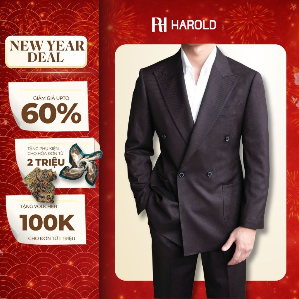 Bộ Suit 2 Mảnh Veroza Espresso Nam Cao Cấp Harold (Suit Jacket + Quần ...