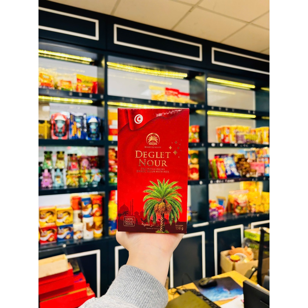 Chà là có hạt hiệu Deglet Nour 150g hộp giấy - Nhập khẩu Tunisia ...