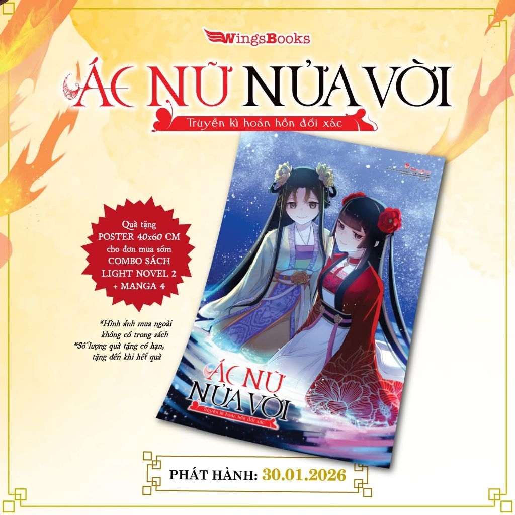 Combo Ác Nữ Nửa Vời LN Tập 2+MG Tập 4(Poster+Postcard+Khung Đựng ...