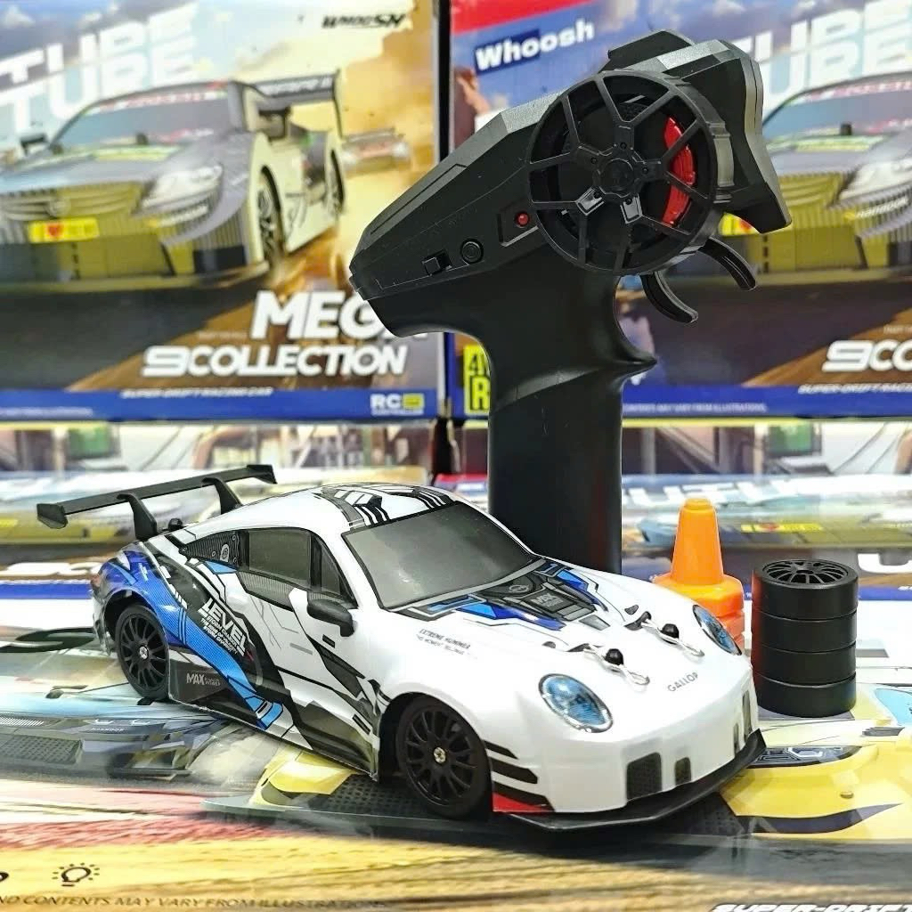 Xe đua điều khiển từ xa Drift Poscher Extreme Silver Speed 1/24 4WD tốc ...