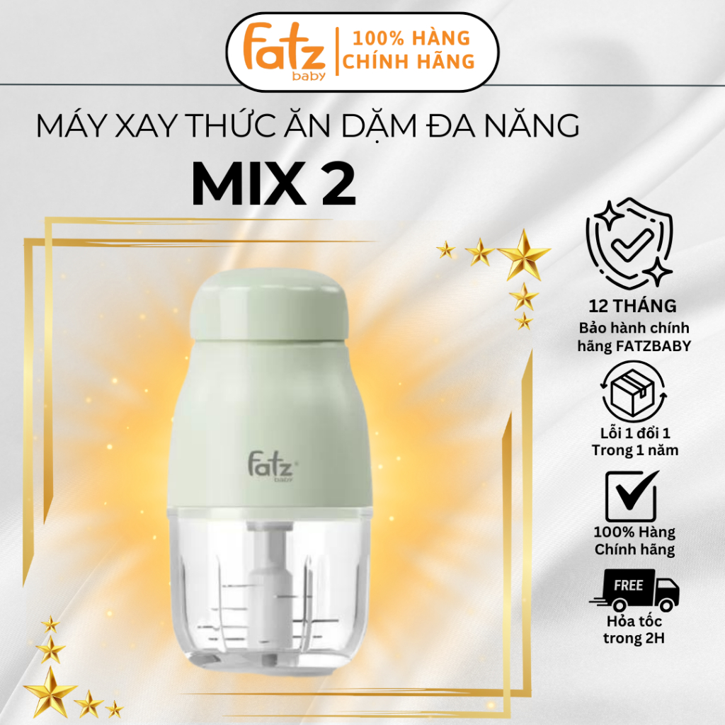 Máy xay thức ăn dặm đa năng FATZ BABY Mix 2 FB5001MB, công suất 200W ...