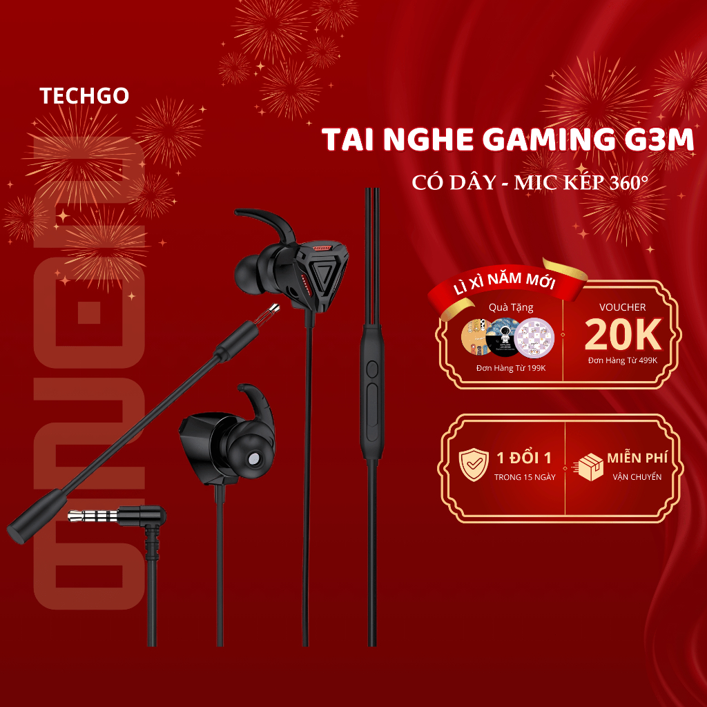 Tai Nghe Gaming G3M 360 Độ Chống Ồn, Tháo Rời, Tai Nghe Có Dây Chơi ...