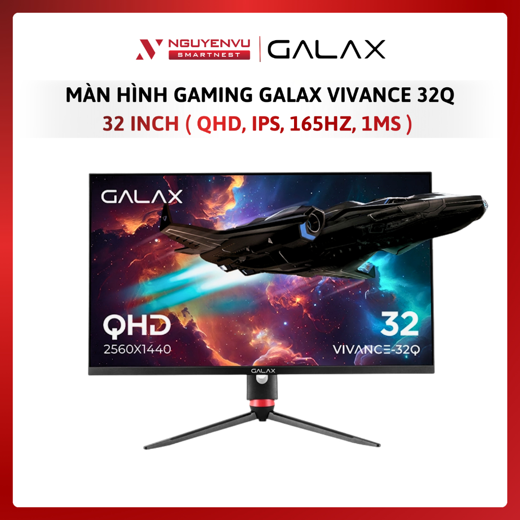 Màn hình gaming Galax Vivance 32Q (VI-32Q) 32 inch, QHD, IPS, 165Hz ...