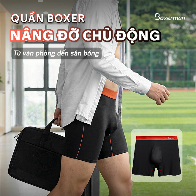 Combo 3 Quần lót nam thoáng khí boxer Brief - 3D PRO Boxerman,Quần sịp ...