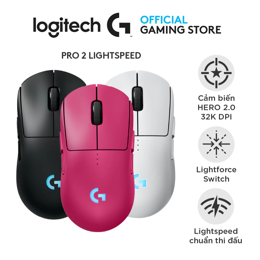 Logitech G Pro 2 Lightspeed Wireless Gaming Mouse - Switch LIGHTFORCE ...