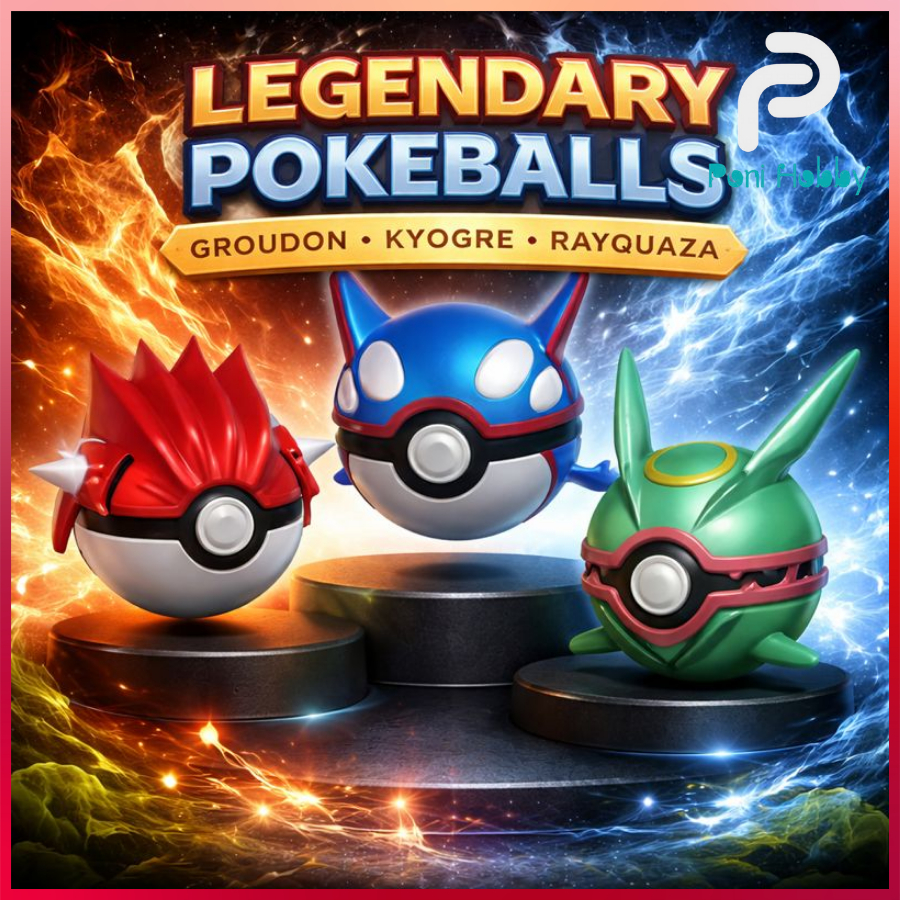 Bộ Ba Thời Tiết Poke ball Pokémon In 3D Mini – Weather Trio – Nhỏ Gọn ...