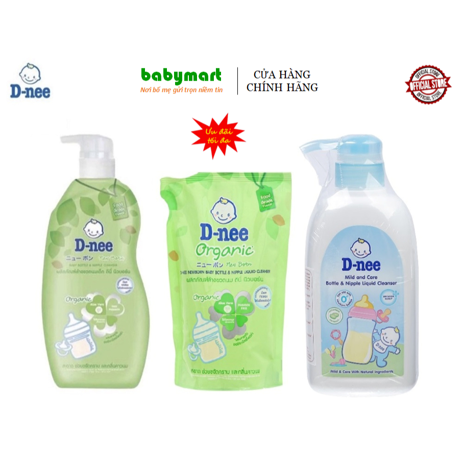 Nước rửa bình sữa chính hãng Dnee chai/túi 500-600ml | Shopee Việt Nam