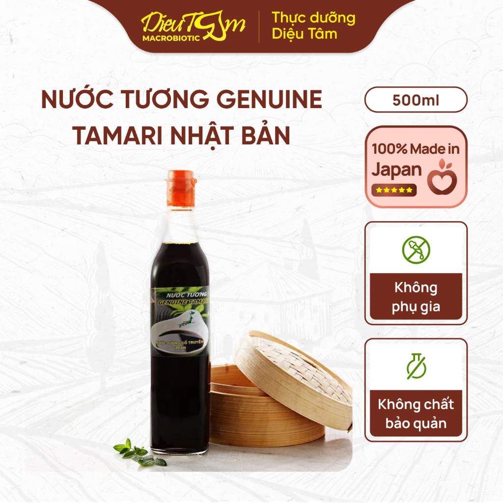 NƯỚC TƯƠNG TAMARRI NHẬT CHAI 500ML DIỆU TÂM | Shopee Việt Nam
