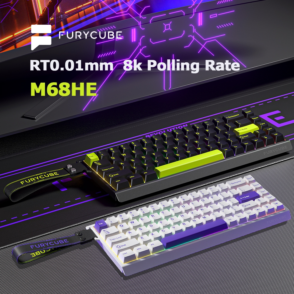 Bàn Phím Cơ Gaming FURYCUBE M68HE, Rapid Trigger, Switch Nam Châm, Hỗ ...