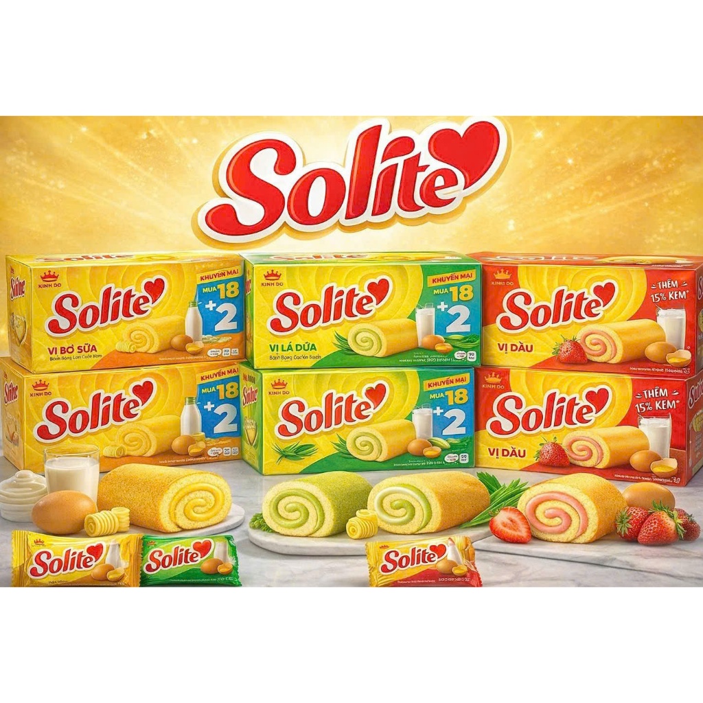 Solite - Bánh Bông Lan Chính Hãng, Giá Tốt, Đảm Bảo | Shopee Việt Nam
