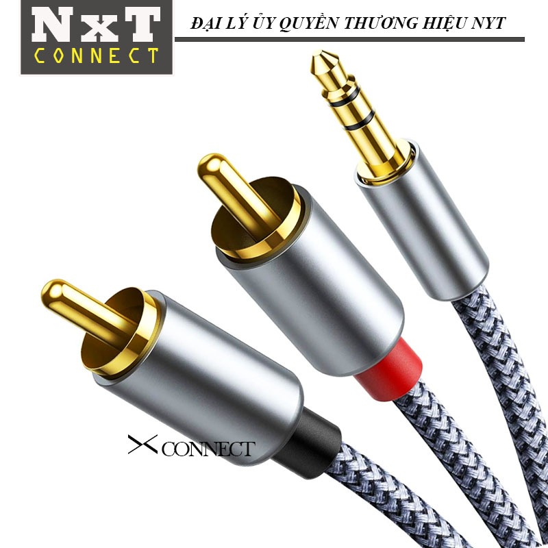 Cáp AV 3.5mm Ra 2RCA (Hoa Sen) XConnect – Kết nối điện thoại, PC ...