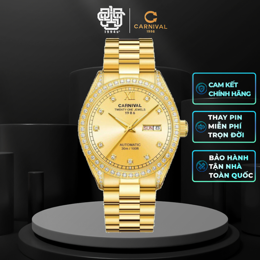 Đồng Hồ Nam CARNIVAL 8907G-VV-V Hàng Chính Hãng | Shopee Việt Nam