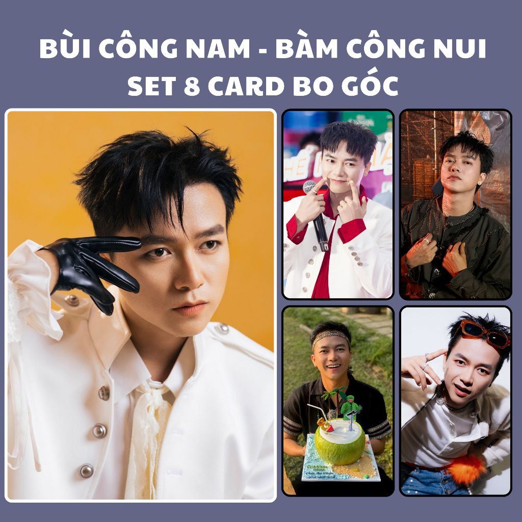 ANH TÀI BÙI CÔNG NAM - Set 8 card bo góc sắc nét, MỚI, Anh trai vượt ...