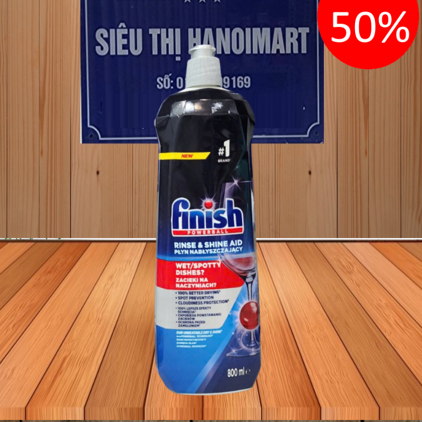 Nước làm bóng Finish chai 800ml chuyên dùng cho máy rửa bát | Shopee ...