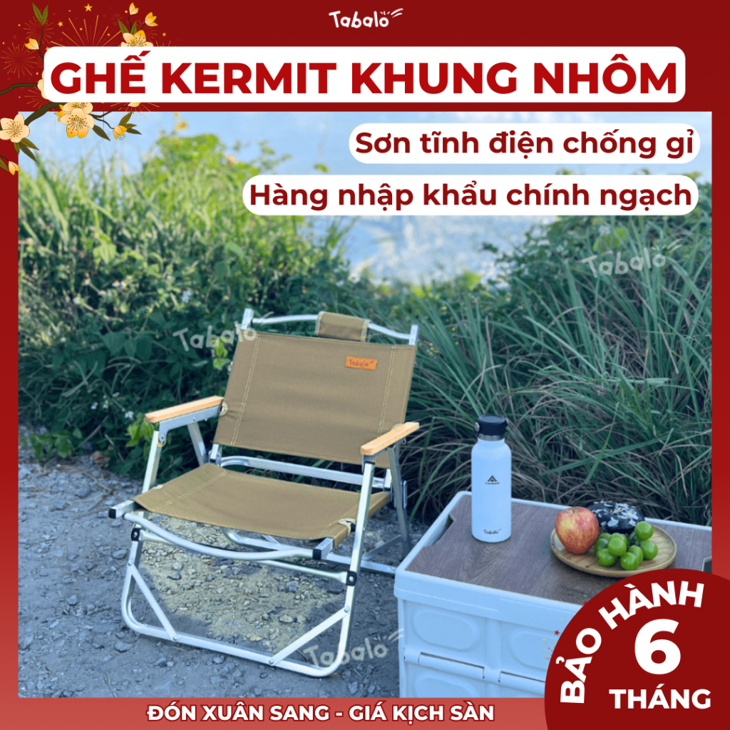 Ghế Gấp Gọn Dã Ngoại Tabalo Kermit Khung Nhôm - Xếp Gọn Cứng Cáp, Phong ...