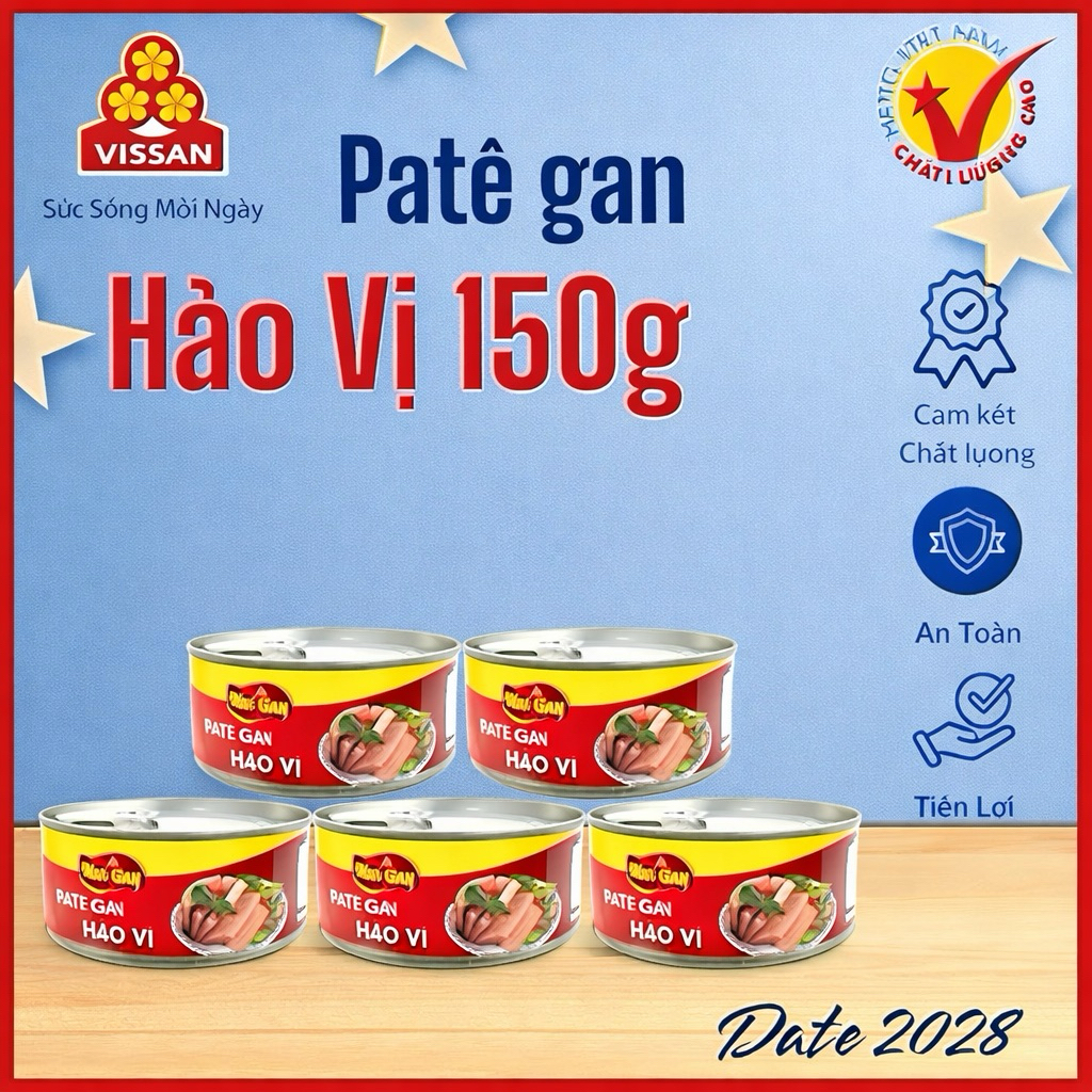 [COMBO 12 HỘP] Pate Gan Hảo Vị Vissan – Pate Gan Heo Thơm Béo, Mịn Ngon ...