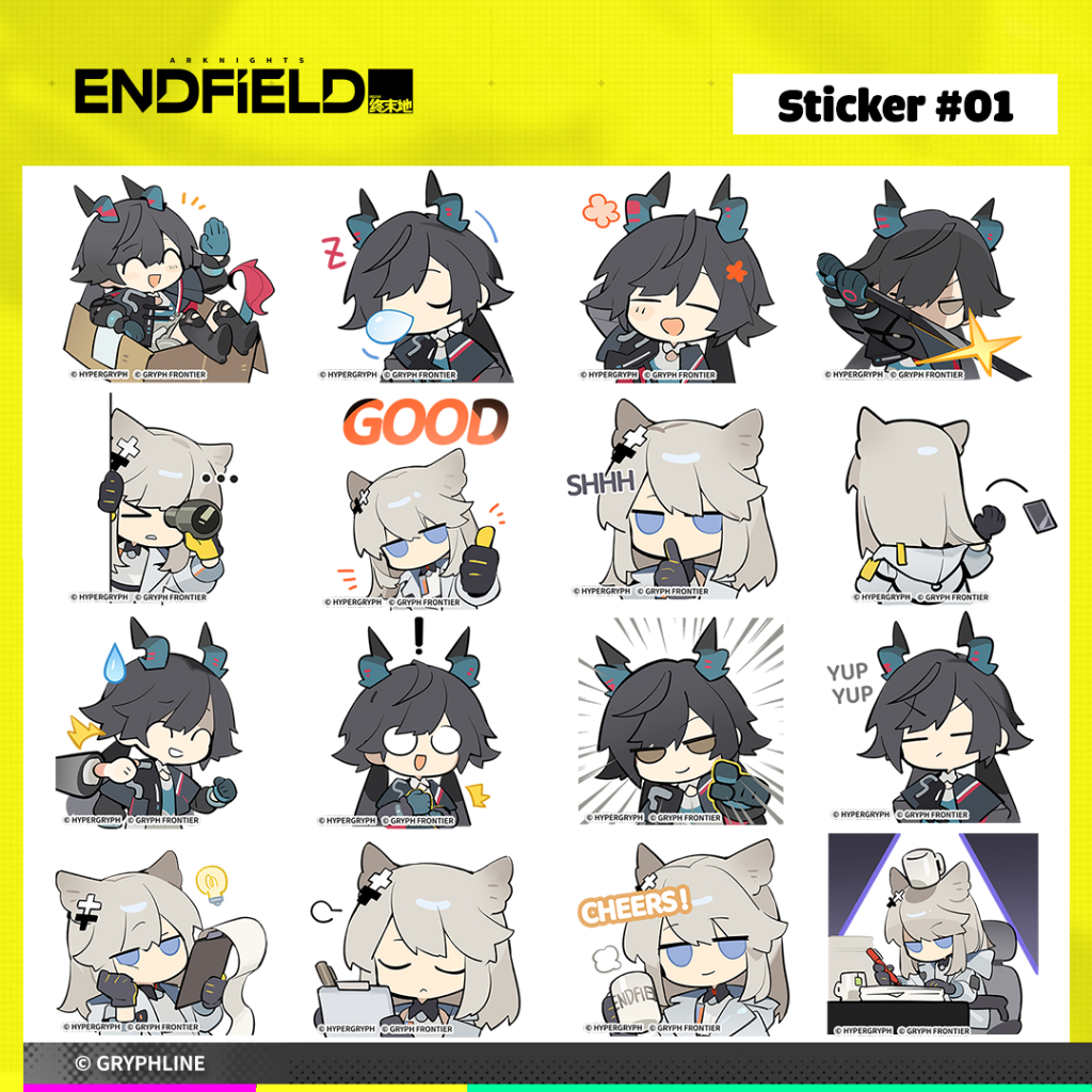Sticker Arknights Endfield - Hình dán các Operator | Shopee Việt Nam