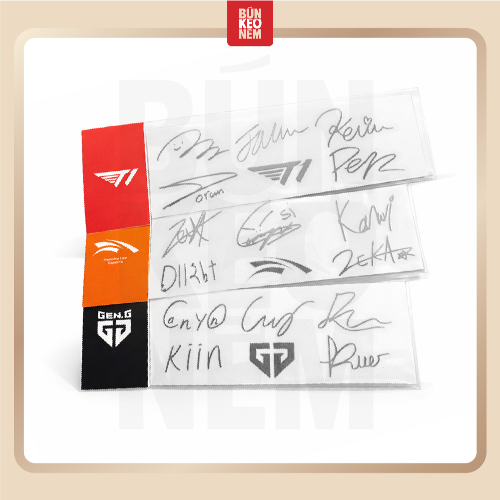 STICKER UV NHŨ BẠC CHỮ KÝ ĐỘI TUYỂN LCK (T1 · HLE · GEN.G) | Lấp Lánh ...
