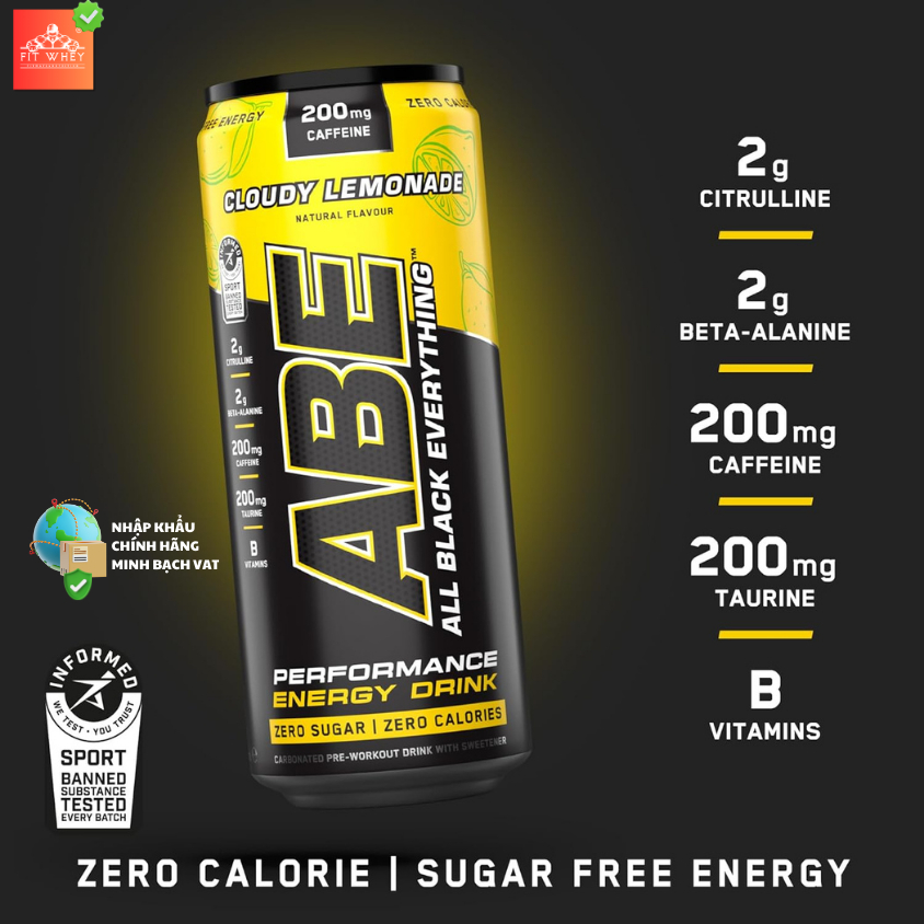 Applied Nutrition ABE Energy + Performance lon 330 ml vị Cloudy ...