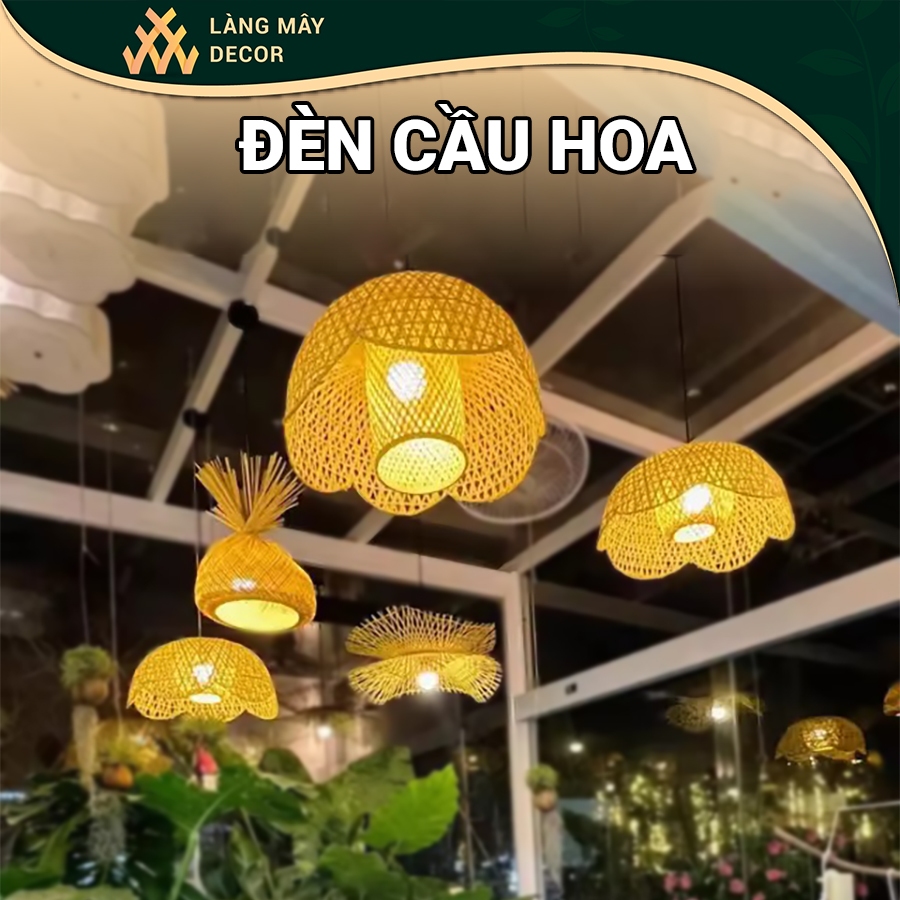 Đèn Tre Cầu Hoa, Hoa Trụ, Đèn Tre Trang Trí, Đèn Lồng Mây Tre Nhà Hàng ...