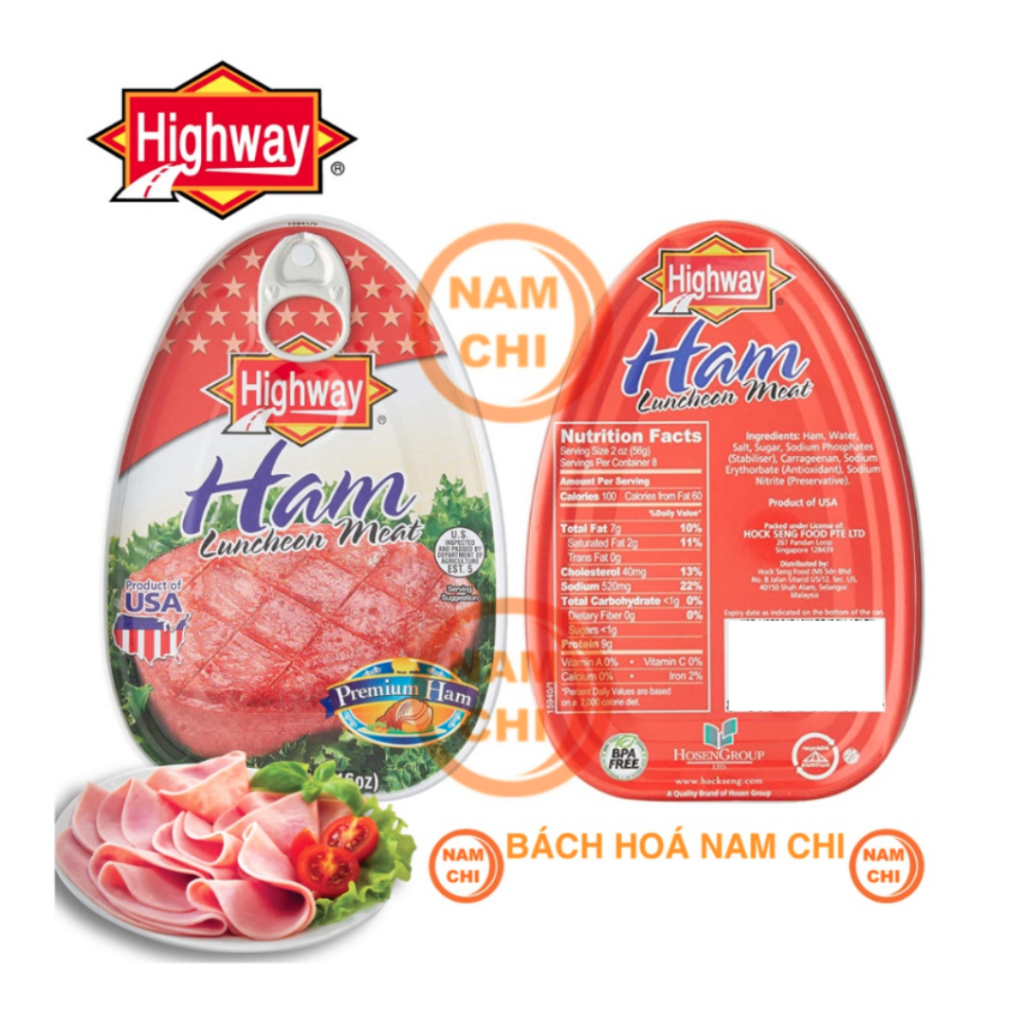 [DATE MỚI] Thịt Nguội HIGHWAY HAM LUNCHEON MEAT - MỸ 454g | Shopee Việt Nam