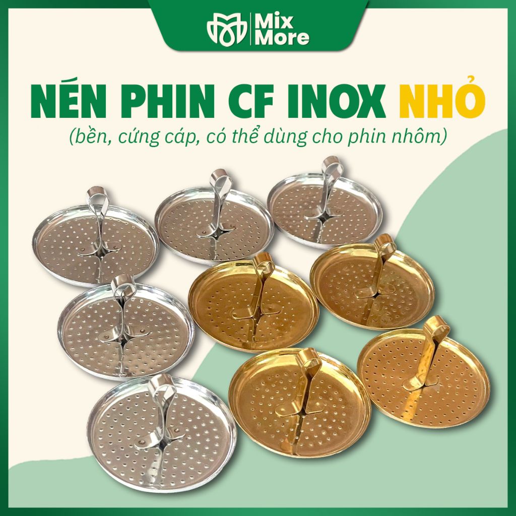 Nén phin nhỏ, lõi, chặn phin inox size 6,7,8,9 cứng cáp, bền, dùng cho ...