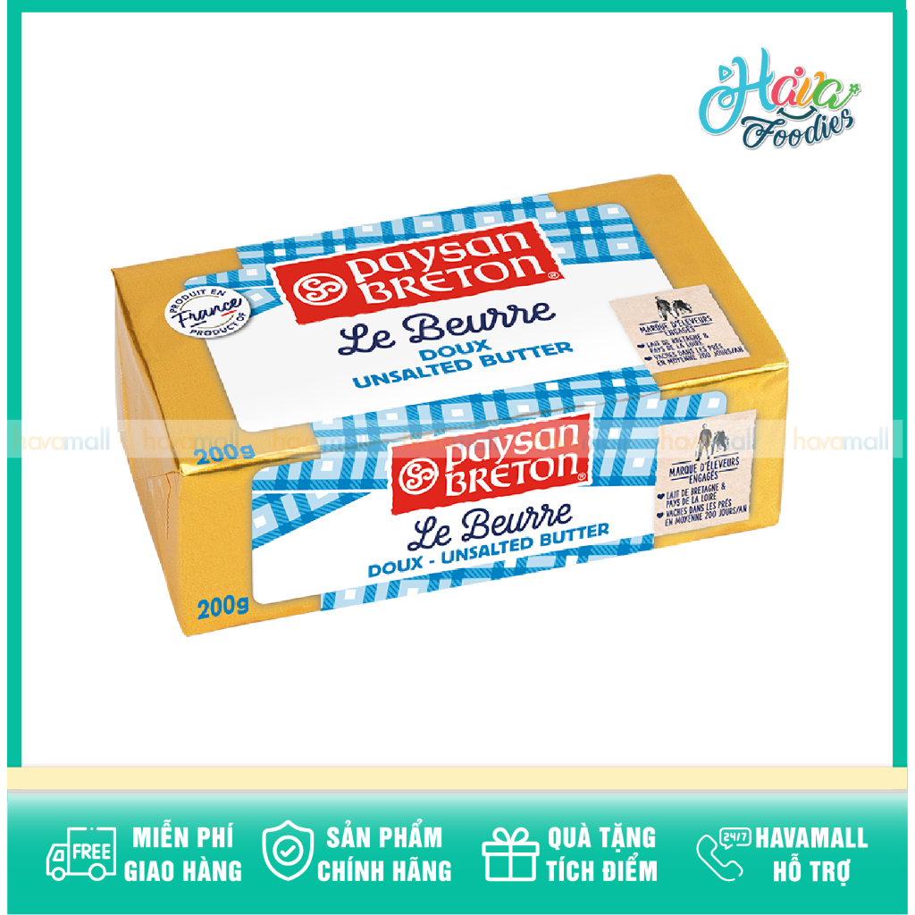 [HỎA TỐC] Bơ Lạt Paysan Breton 200g – Paysan Breton Unsalted Butter (Le ...