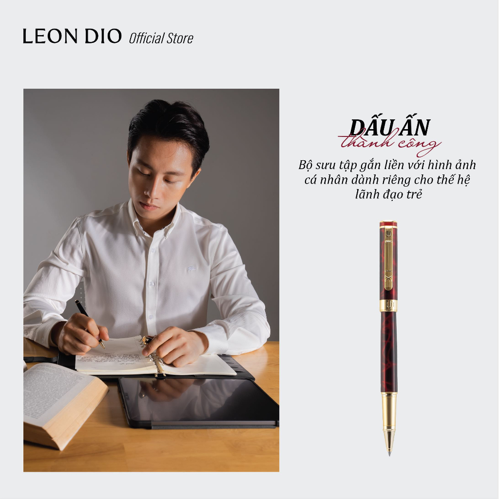 Bút Ký Cao Cấp Leon Dio Le Noble Lava De Lux - Đỏ - Ngòi 0.5mm, Vỏ Kim ...