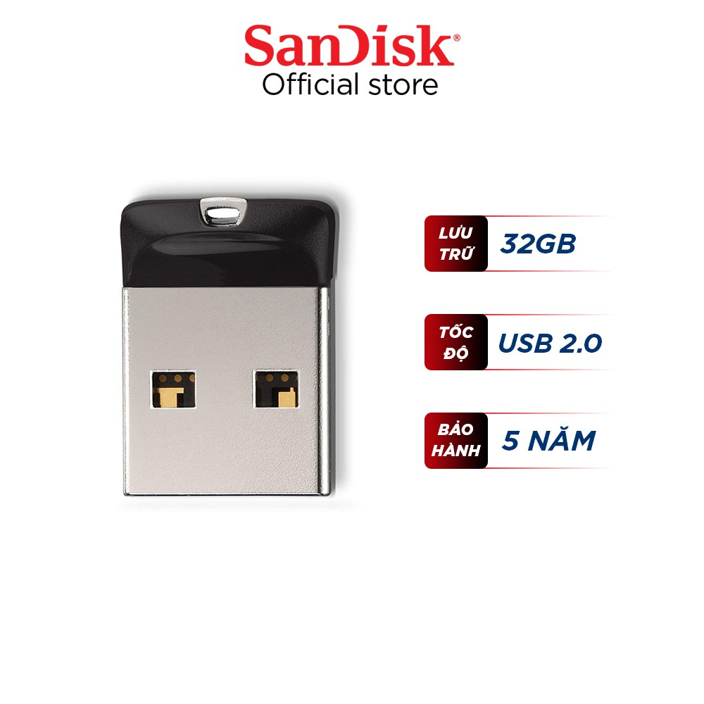 USB Mini CZ33 Cruzer Fit 64Gb-32Gb-16Gb-8Gb-4Gb- Nhỏ gọn,tốc độ nhanh ...