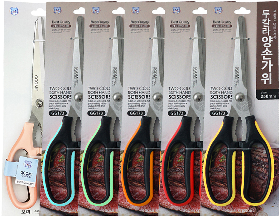 Kéo nhà bếp đa năng inox GGomi Hàn Quốc, lưỡi thép không gỉ, tay cầm nhựa ABS, dùng cắt thịt ...