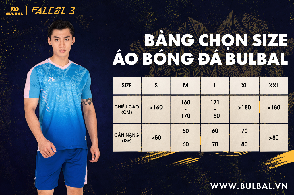 Bộ Quần Áo Bóng Đá Bulbal Falcol 3 Cao Cấp, Chất Vải Mè Bul-Wave Thoáng ...
