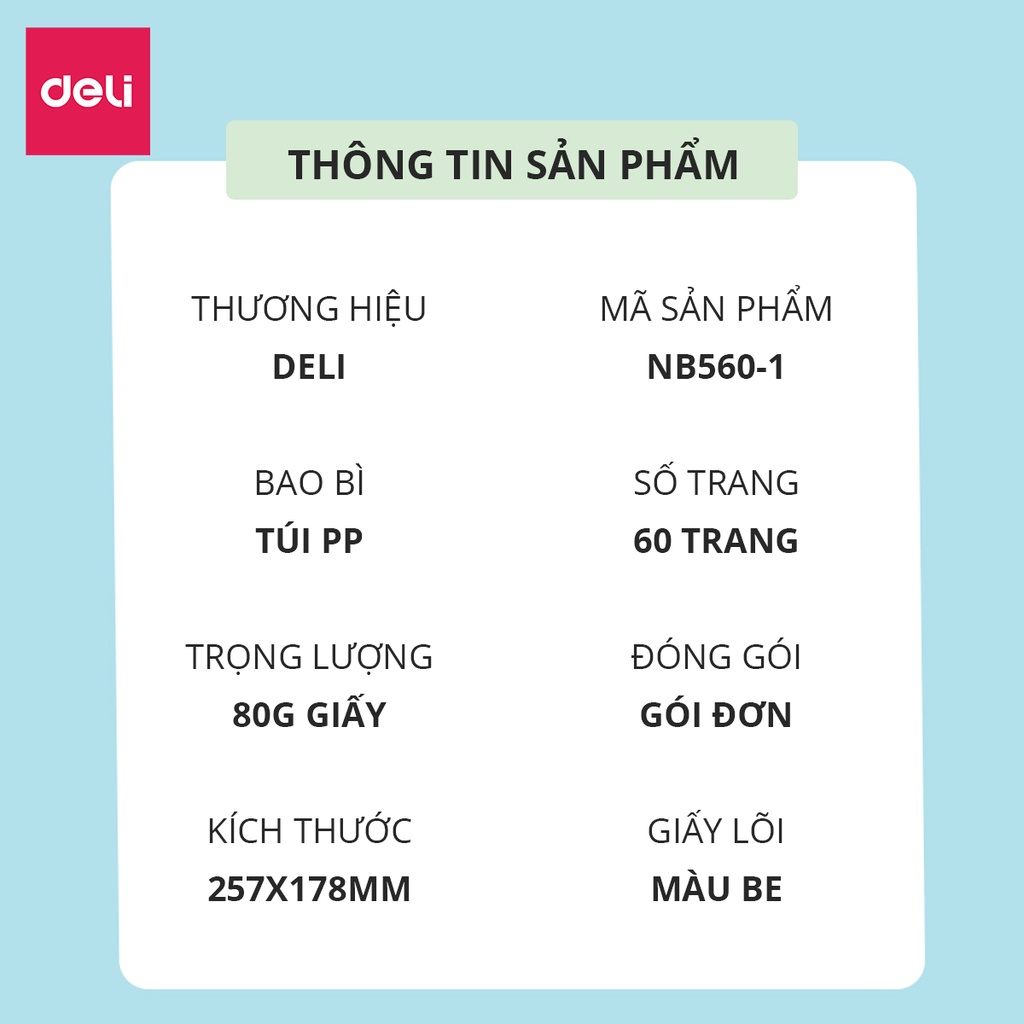 Ruột Sổ Còng Giấy Refill A5 B5 A4 Deli - Kẻ Ngang/ Caro - Giấy Chống ...