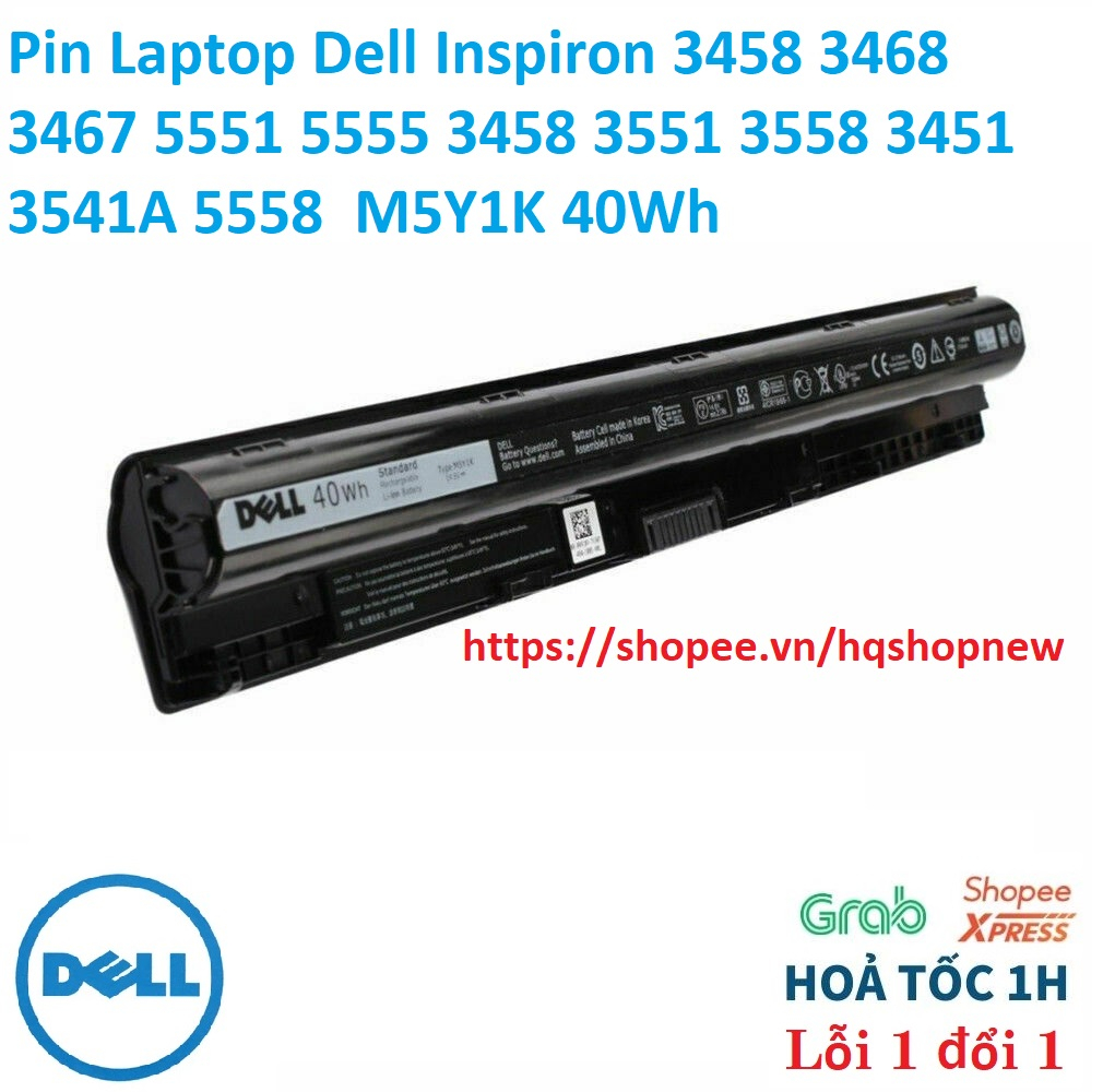 ⚡ [Pin zin] Pin Laptop Dell Inspiron 3458 3468 3467 5551 5555 3458 3551 ...