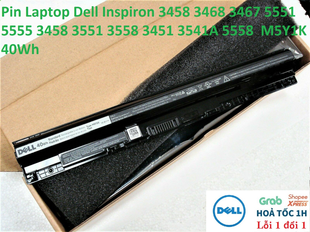 ⚡ [Pin zin] Pin Laptop Dell Inspiron 3458 3468 3467 5551 5555 3458 3551 ...