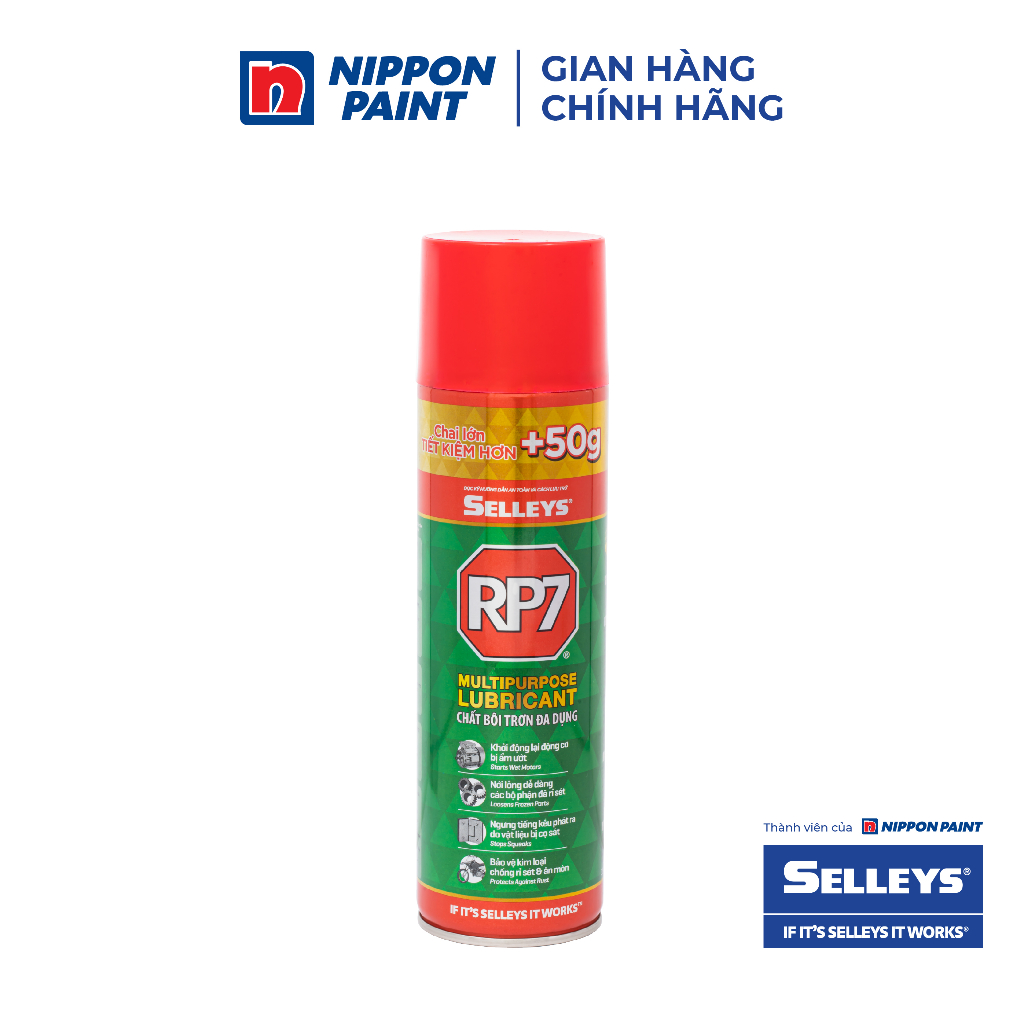 Chai xịt chống rỉ và bôi trơn RP7- Chính hãng SELLEYS - Trọng lượng ...