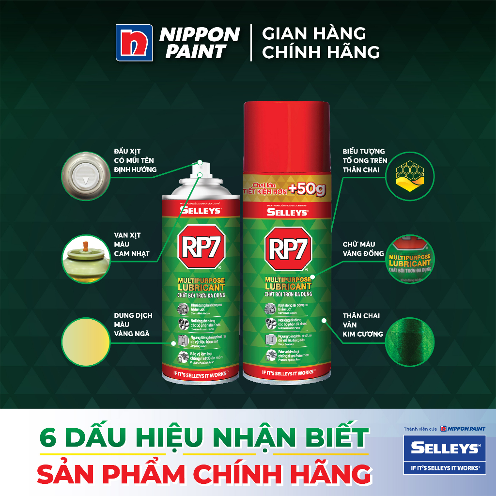 Chai xịt chống rỉ và bôi trơn RP7- Chính hãng SELLEYS - Trọng lượng ...